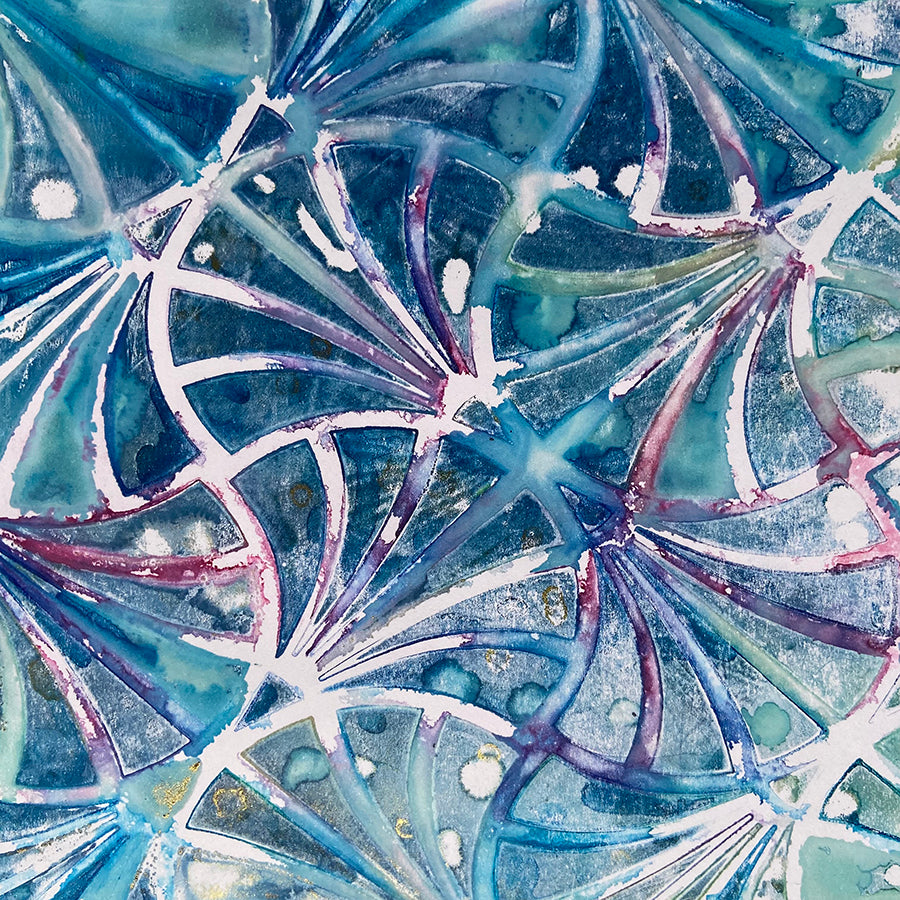Gel Plate Printing with Alcohol Inks Workshop – Clare Cosens Designs
